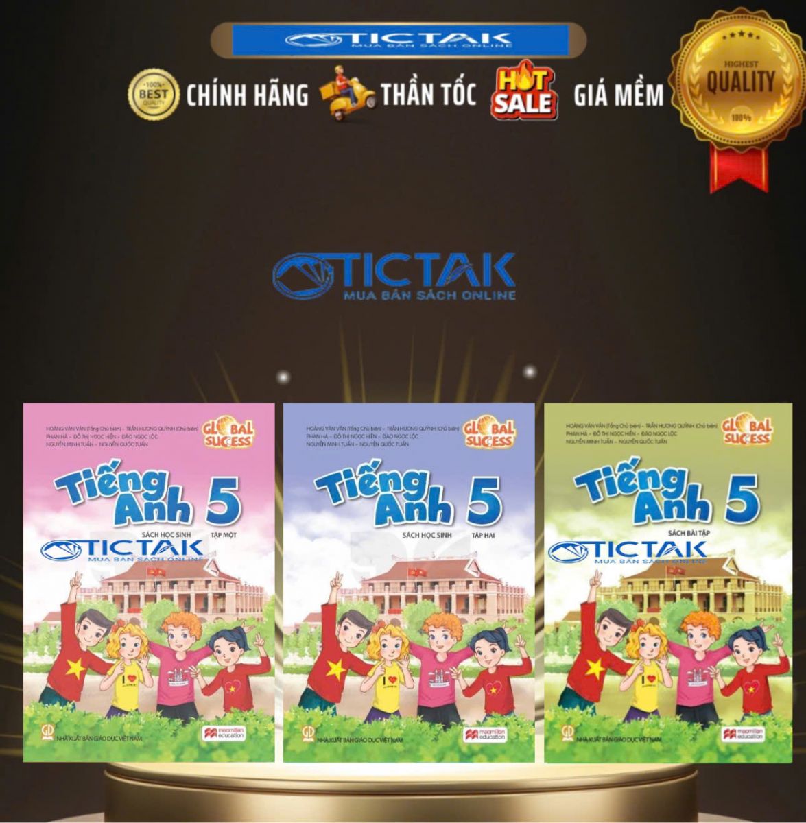 Combo Sách Giáo Khoa Tiếng Anh Lớp 5 Global Success (Bộ 3 Cuốn) - tictak.com.vn